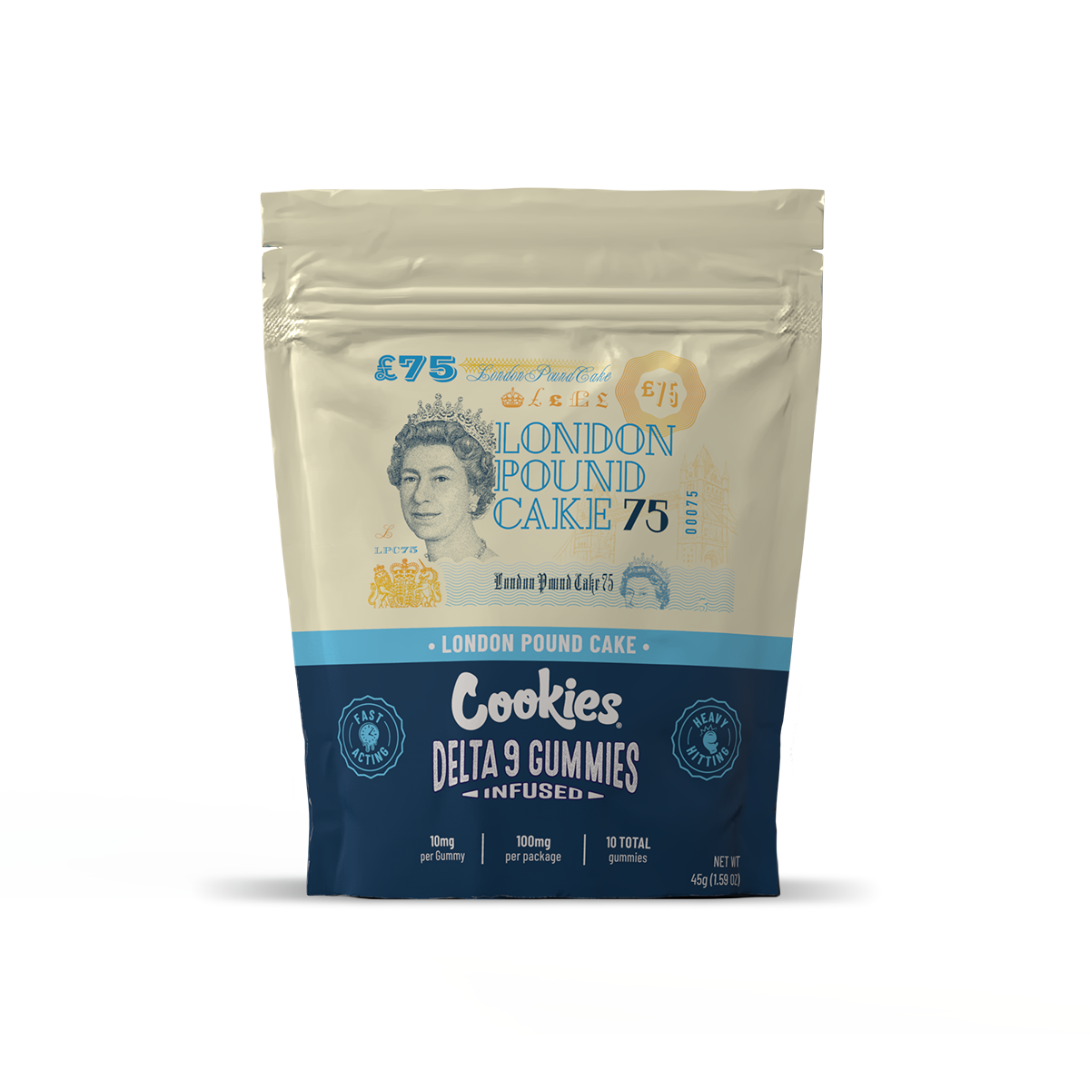 Gummies London Pound Cake 75 COOKIES